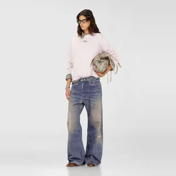 DIESEL® Jumper In Wool And Alpaca Blend - Pink