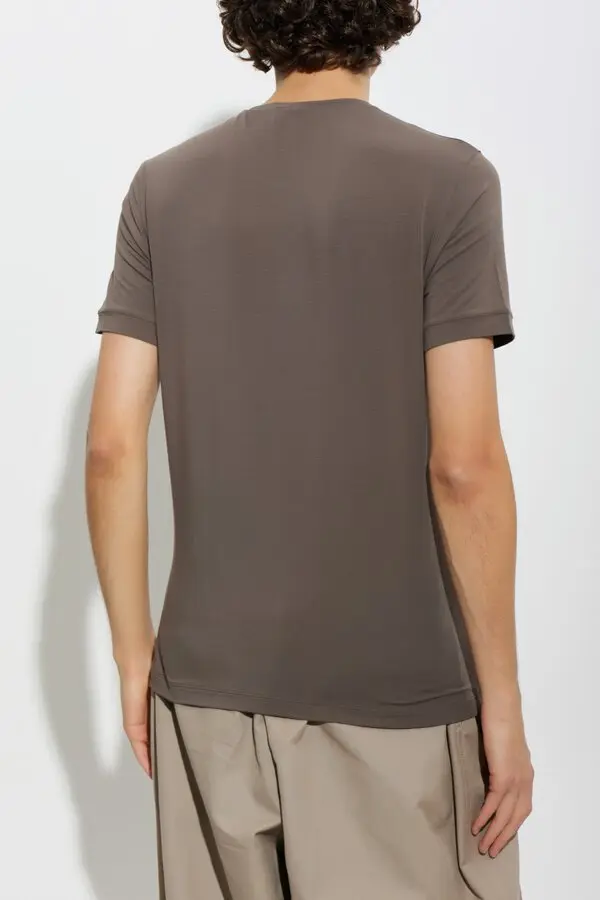 Giorgio Armani T-shirt With Embroidered Logo