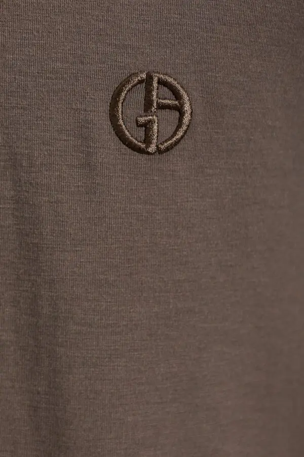 Giorgio Armani T-shirt With Embroidered Logo