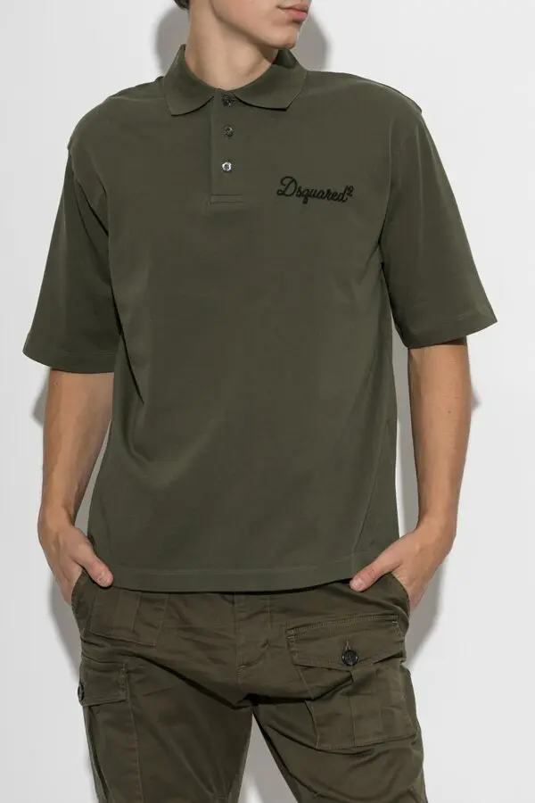 Dsquared2 Polo With Embroidered Logo