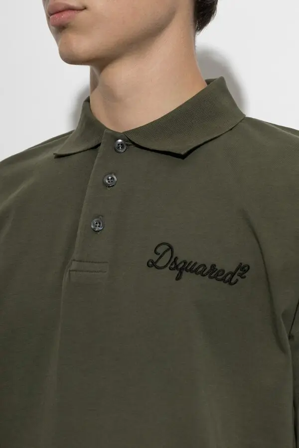 Dsquared2 Polo With Embroidered Logo
