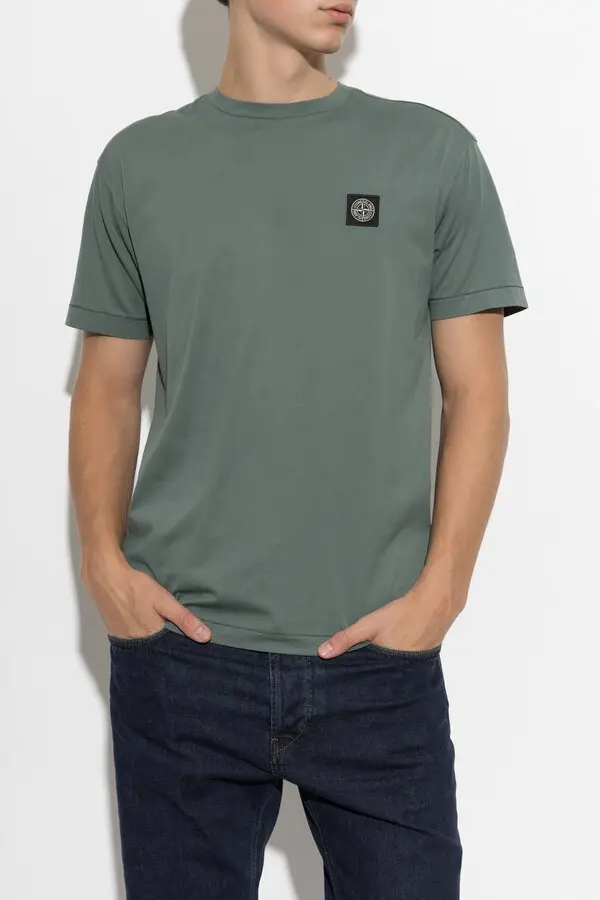 Stone Island T-shirt With Logo Patch