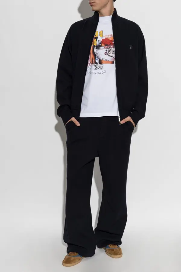 Dsquared2 Sweatshirt With A Stand-up Collar