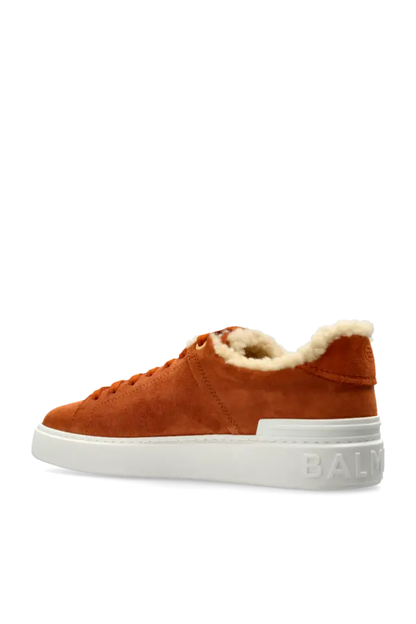 Balmain B-court Suede Low-top Sneakers