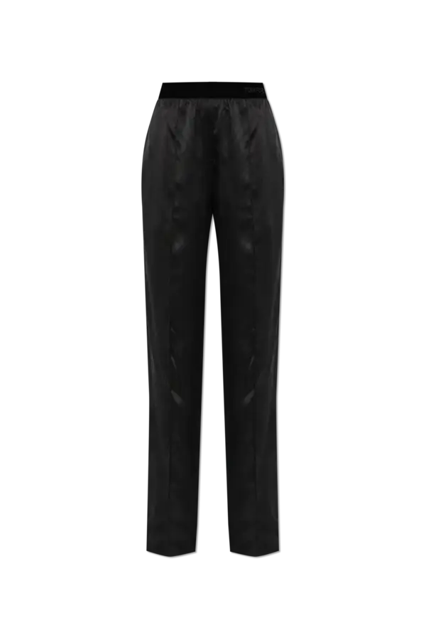 TOM FORD Silk Pants - Black