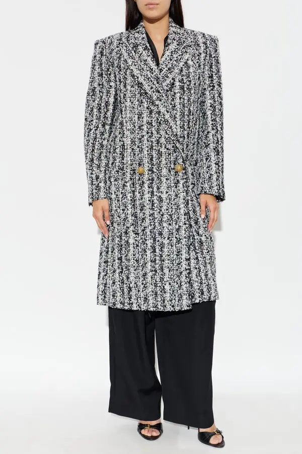 Balmain Double-breasted Coat With Pockets