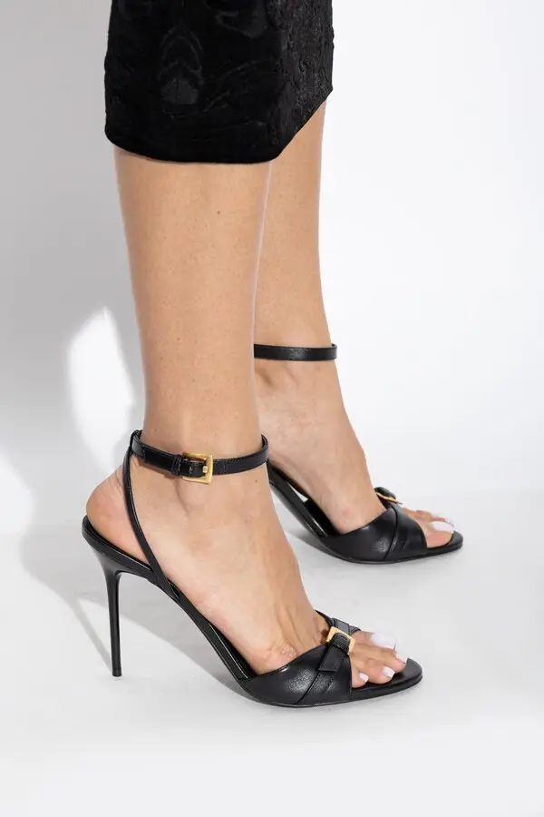 Balmain Anthem' Leather Heeled Sandals