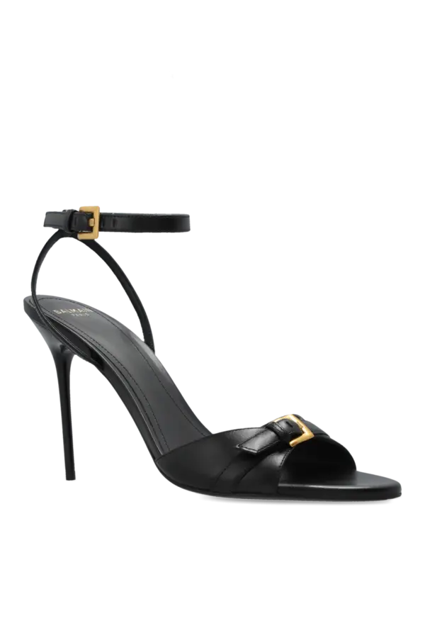 Balmain Anthem' Leather Heeled Sandals