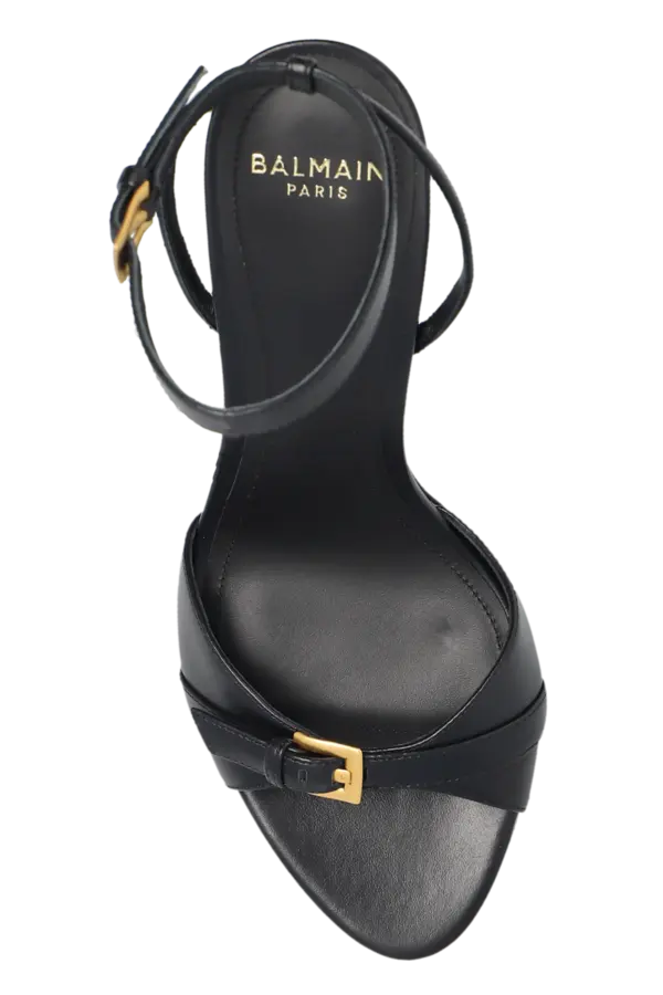 Balmain Anthem' Leather Heeled Sandals