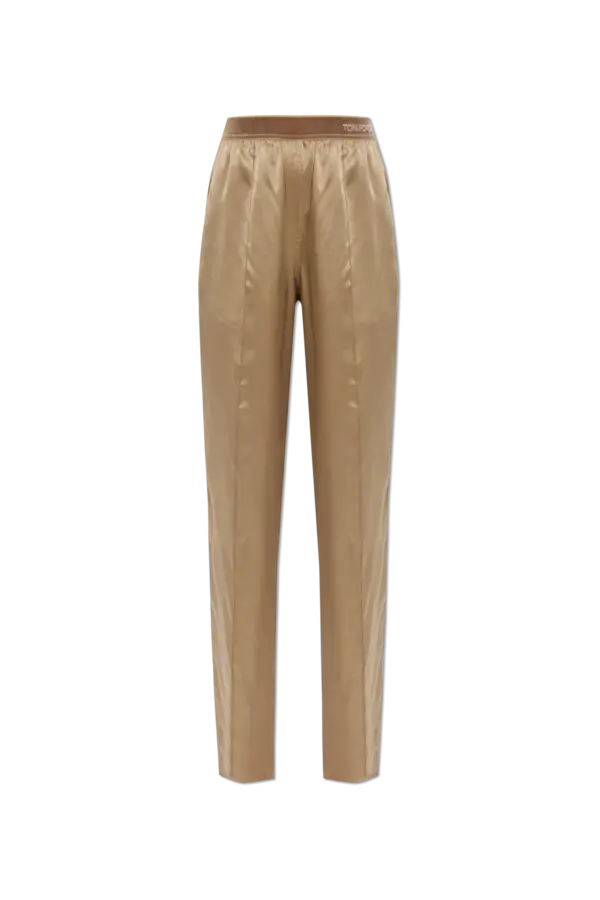 TOM FORD Silk Pants - Gold