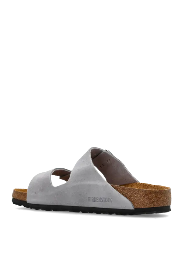 BIRKENSTOCK Arizona Suede Slides - Grey
