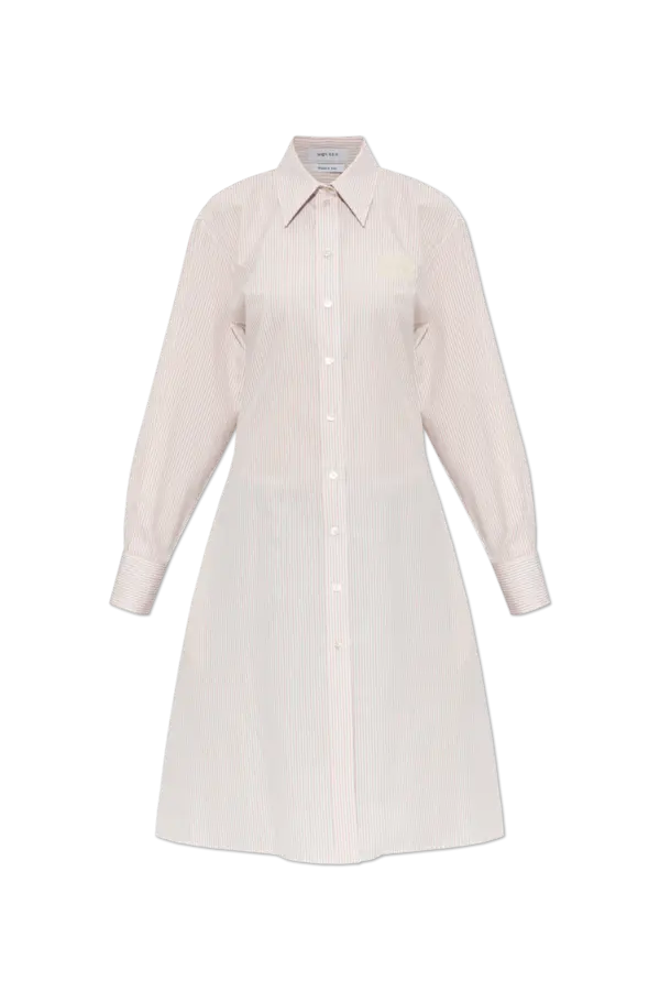 Alexander McQueen Cotton Dress With Pockets - Pink