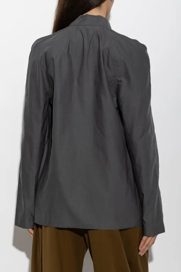 LEMAIRE Top With Decorative Tie At The Neckline