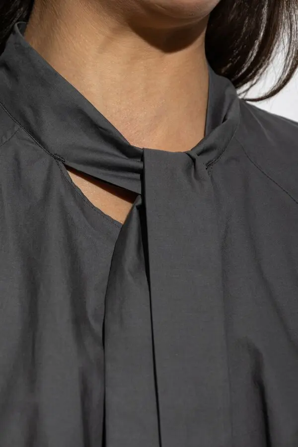 LEMAIRE Top With Decorative Tie At The Neckline