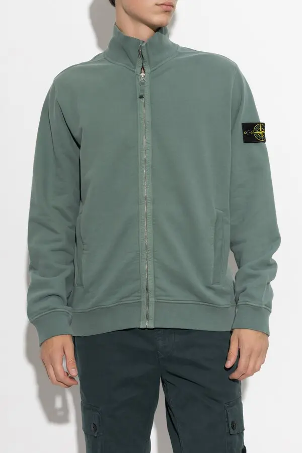 Stone Island Sweatshirt With A Stand-up Collar