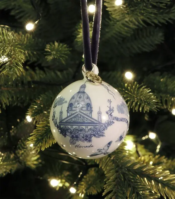 Harrods Fine China Toile Bauble