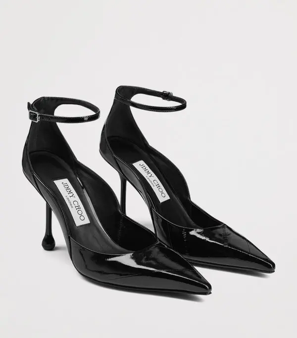 JIMMY CHOO Quinci 95 Patent Leather Pumps