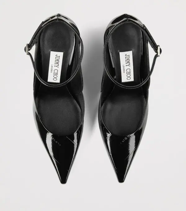 JIMMY CHOO Quinci 95 Patent Leather Pumps