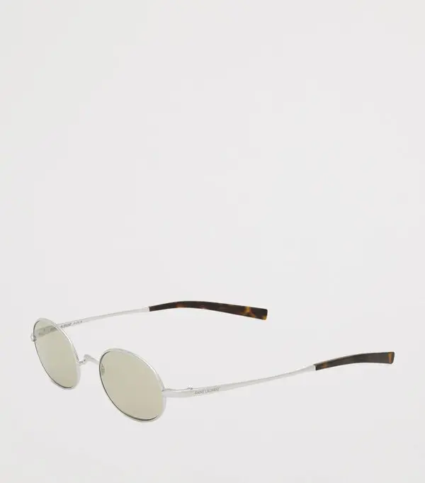 Saint Laurent Tortoiseshell Oval Sunglasses