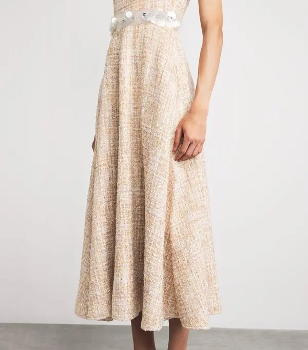 Safiyaa Maisie Tweed Midi Dress