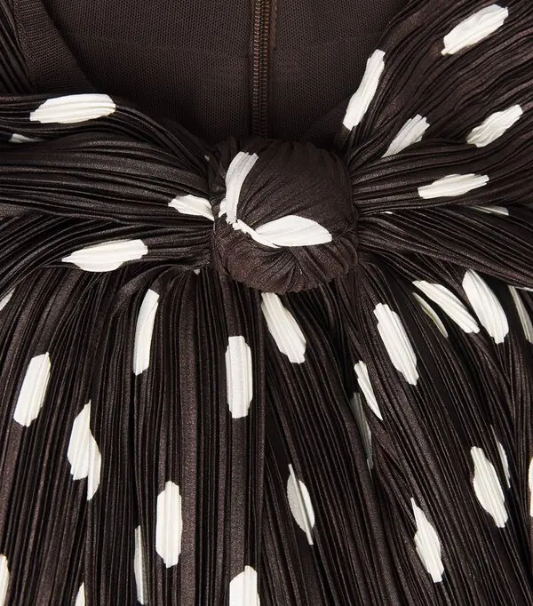 Cult Gaia Polka Dot Marilou Mini Dress - Brown