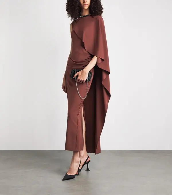 Roland Mouret Jersey Crystal-embellished Column Dress