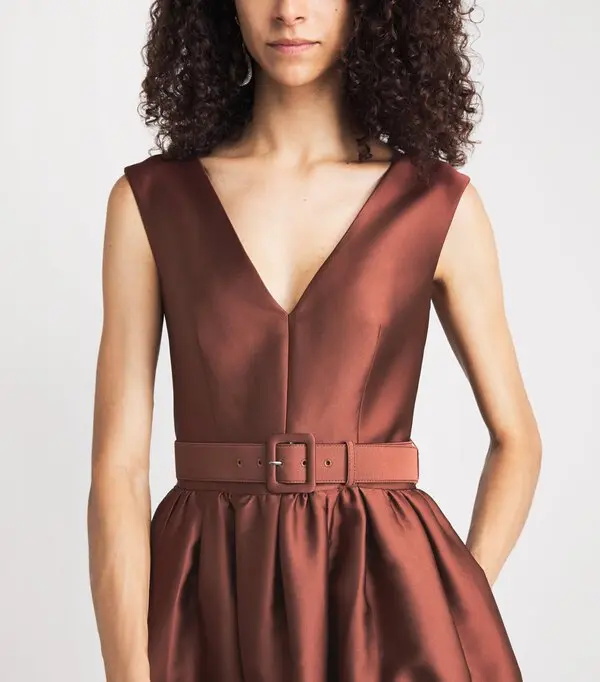Roland Mouret Taffeta Midi Dress