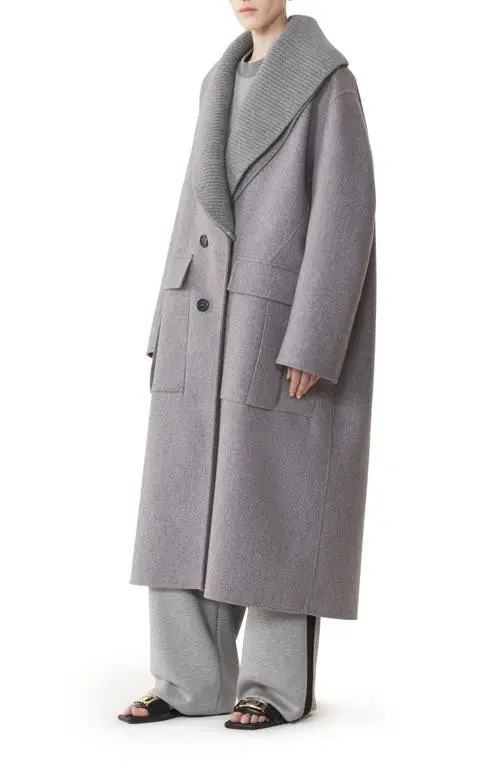 LANVIN Double-faced Coat In Wool And Cashmere
