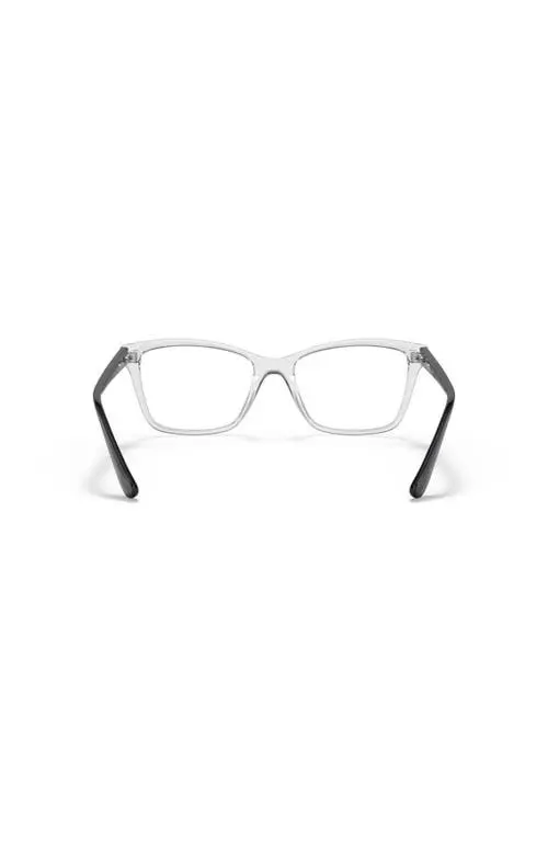 VOGUE EYEWEAR 51mm Rectangle Optical Glasses - Transparent