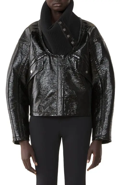 LANVIN Short Vinyl Coat