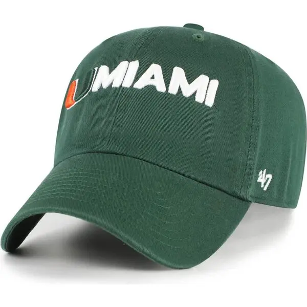 '47 Miami Hurricanes Clean Up Adjustable Hat