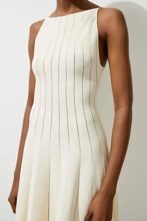 Karen Millen Sheer Knit Mini Dress