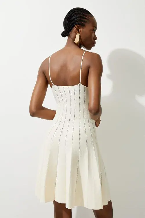 Karen Millen Sheer Knit Mini Dress