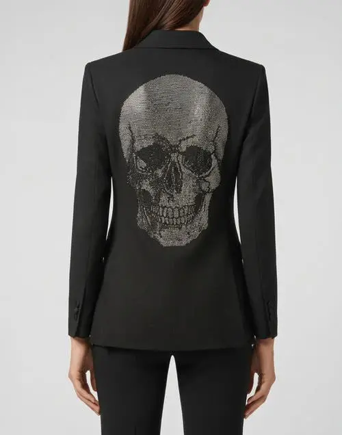 Philipp Plein Single-breasted Skull Blazer