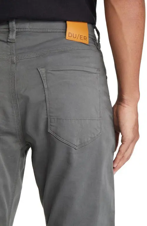 DUER No Sweat Relaxed Tapered Performance Pants - Gull