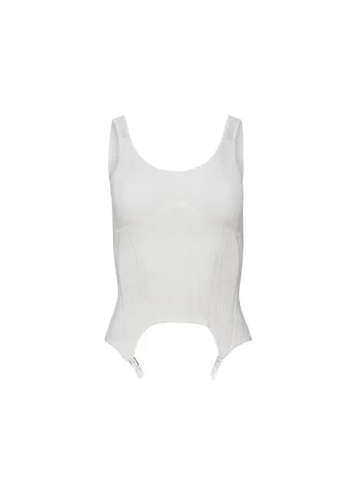 FLEUR DU MAL Rib Garter Top