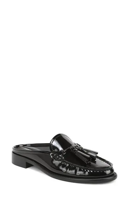 Franco Sarto Callen Tassel Loafer Mule - Black