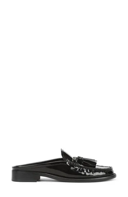 Franco Sarto Callen Tassel Loafer Mule - Black