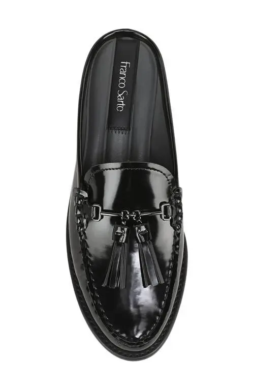 Franco Sarto Callen Tassel Loafer Mule - Black