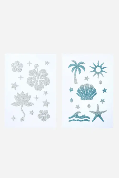 NEVER HAVE I EVER Coastal Vibe Sun Tan Stickers