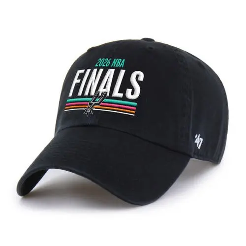 '47 47 San Antonio Spurs 2026 Nba Finals Clean Up Adjustable Hat - Black