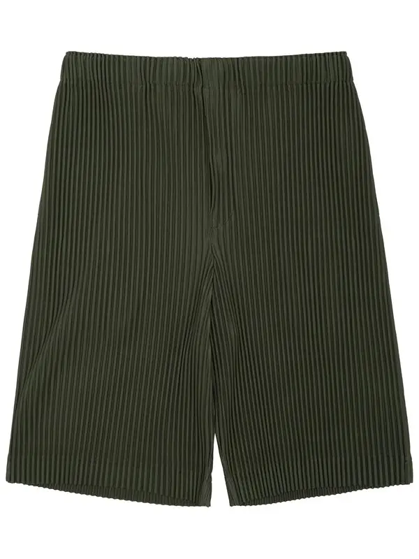 Issey Miyake Shorts Plissettato - Green