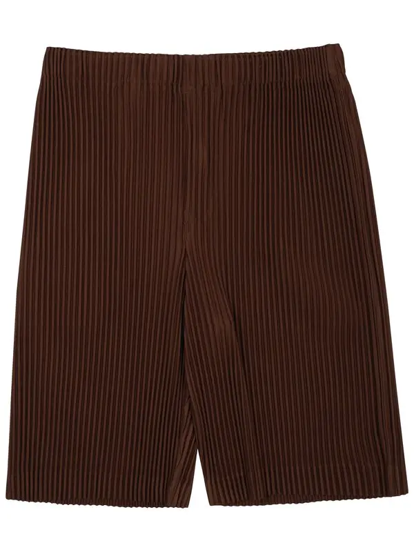 Issey Miyake Shorts Plissettato - Brown