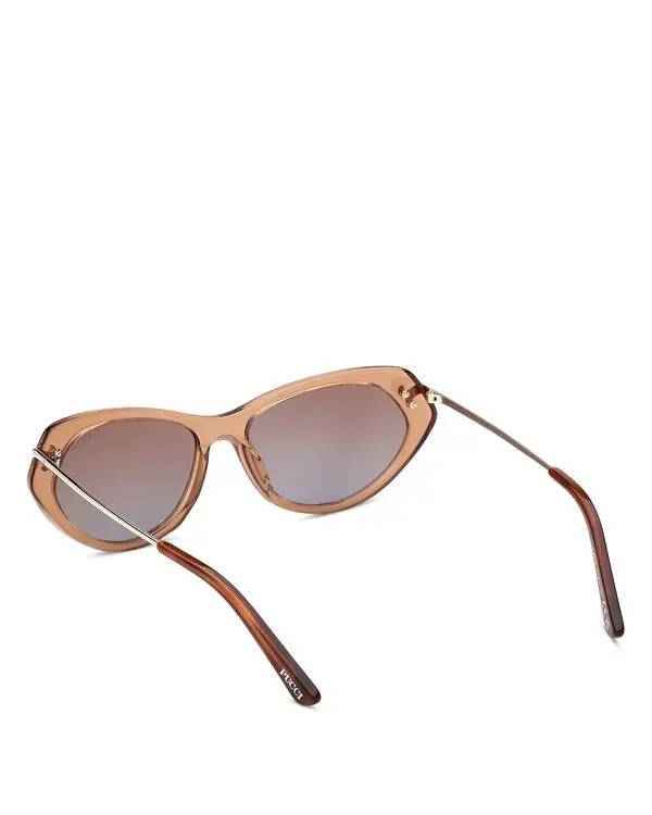 Emilio Pucci Cat Eye Sunglasses, 56mm - Light Brown/brown