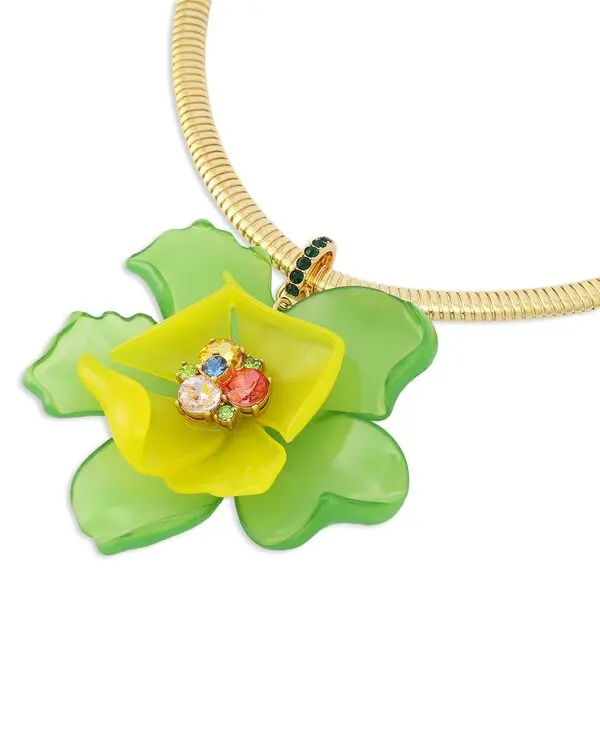Kurt Geiger Floral Statement Pendant Necklace