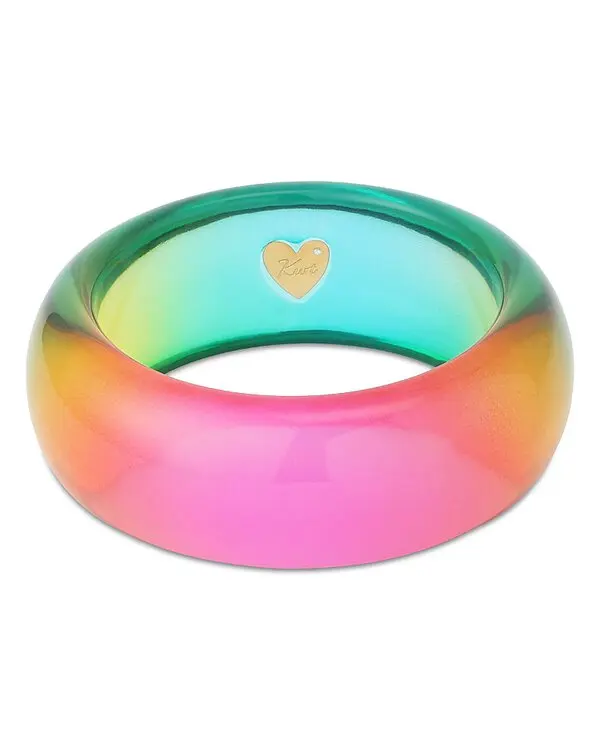 Kurt Geiger Rainbow Ombre Resin Bangle Bracelet