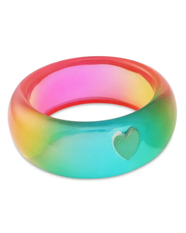 Kurt Geiger Rainbow Ombre Resin Bangle Bracelet