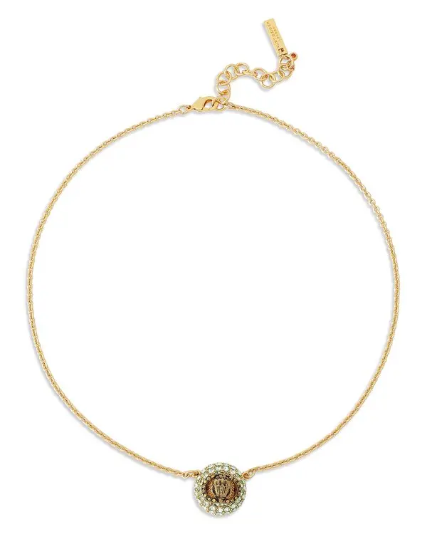 Kurt Geiger Signature Eagle Pave Dome Pendant Necklace
