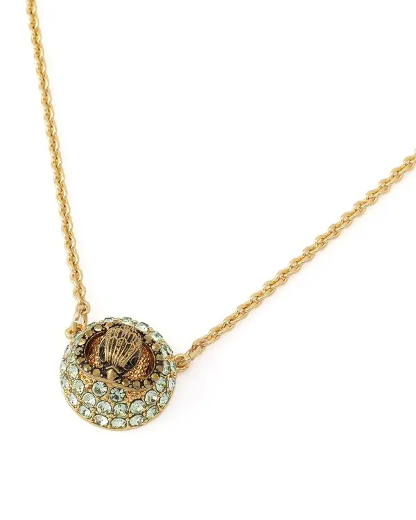 Kurt Geiger Signature Eagle Pave Dome Pendant Necklace