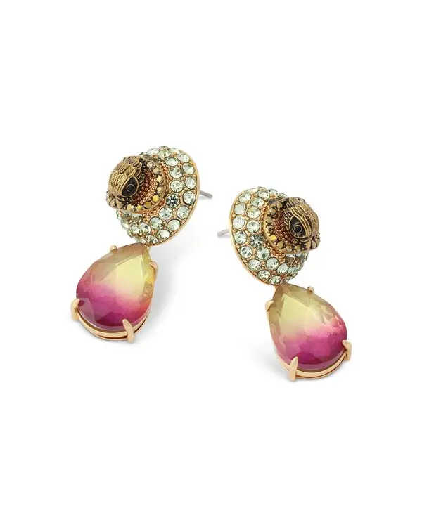 Kurt Geiger Signature Chelsea Eagle Pave Drop Earrings